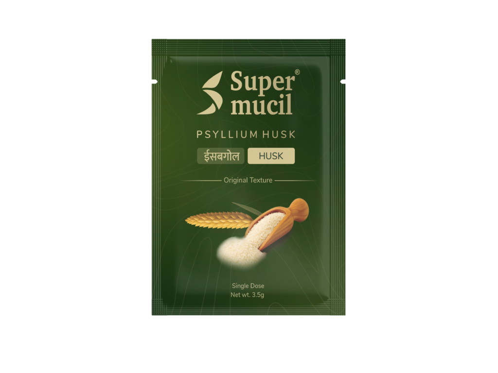 SUPERMUCIL Psyllium Husk (Sat Isabgol) Sachets: 30 Sachets (3.5 Grams ...